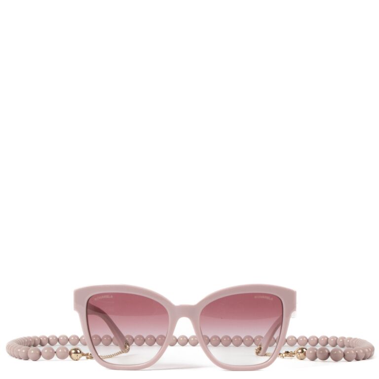 Chanel 5487 Lavender Lila Sunglasses with Chain ○ Labellov Chanel 5487 Lavender Lila Sunglasses with Chain ○ Labellov