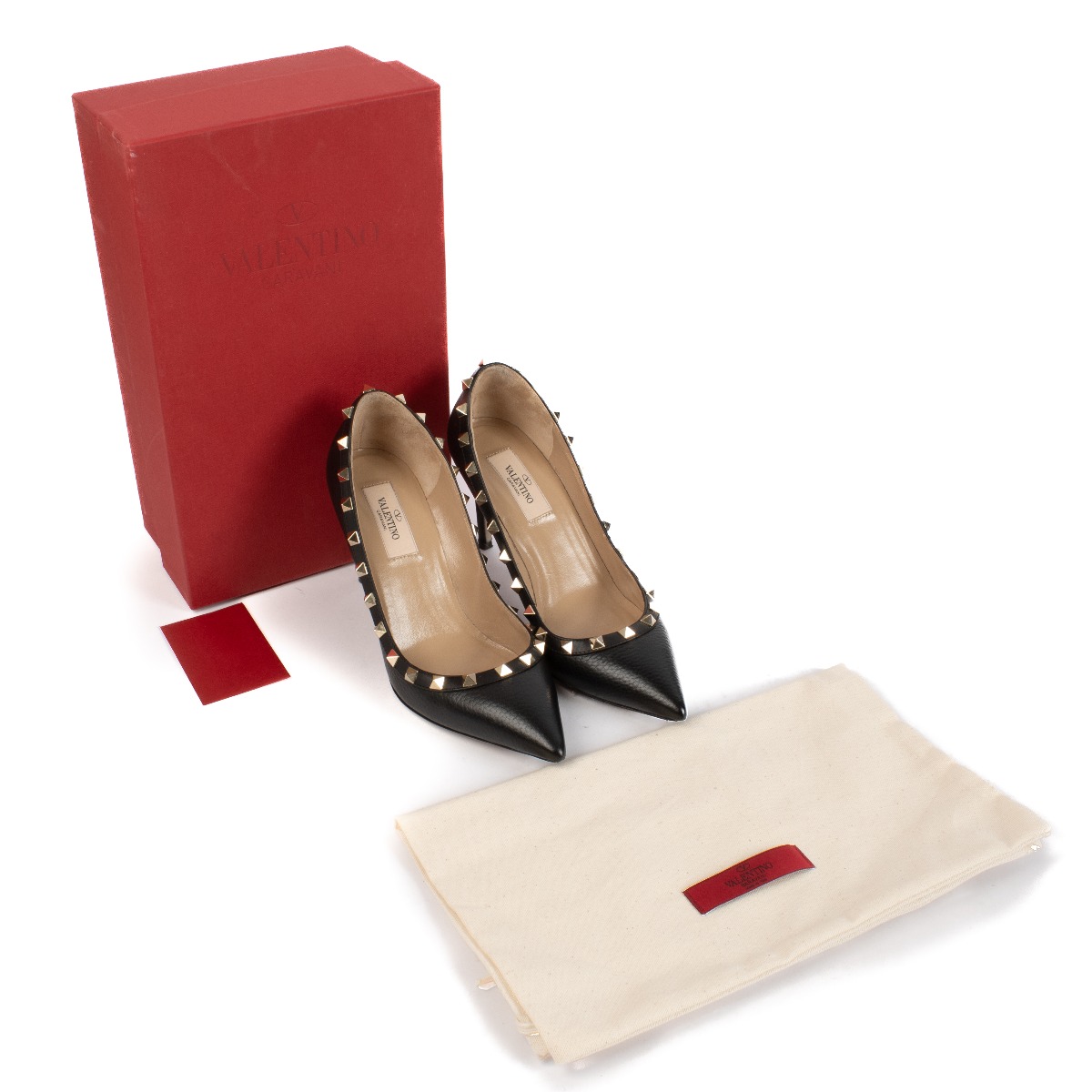 Valentino Garavani Black Stud Heels - Size 37 1/2 Valentino Garavani Black Stud Heels - Size 37 1/2