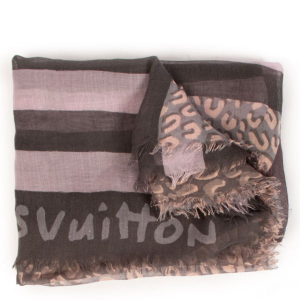 Louis Vuitton Stephen Sprouse Multicolor Leopard Print Scarf Labellov ...