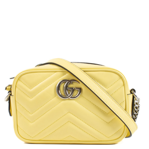 Gucci Yellow GG Marmont Mini Camera Bag Labellov Buy and Sell Authentic ...