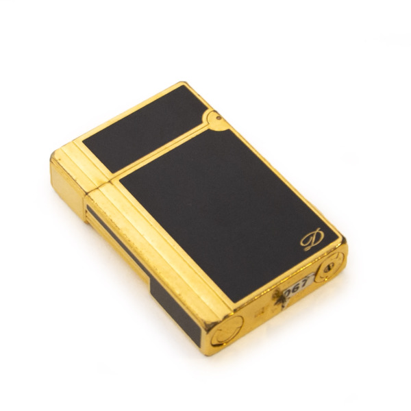 S.T. Dupont Black & Gold Line 2 Lighter Labellov Buy and Sell Authentic ...