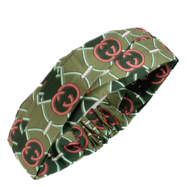 Gucci Interlocking G Silk Headband Labellov Buy and Sell Authentic Luxury