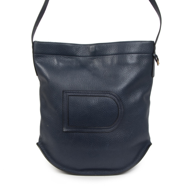 Delvaux Blue Le Pin Shoulder Bag Labellov Buy and Sell Authentic Luxury