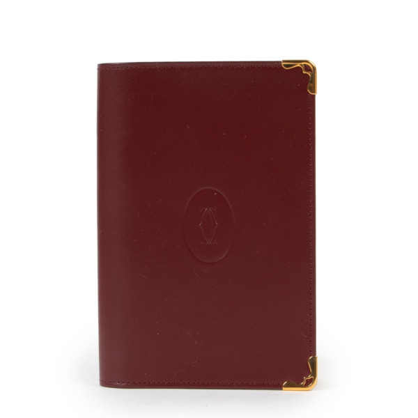 Cartier Burgundy Notebook Labellov Buy and Sell Authentic Luxury