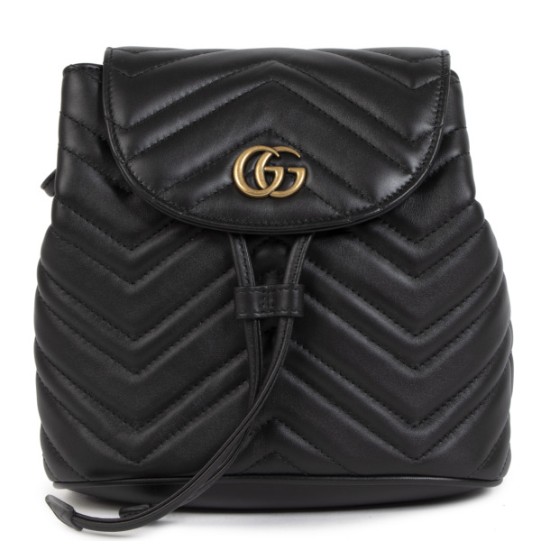 Gucci GG Marmont Quilted Backpack Labellov Buy and Sell Authentic Luxury
