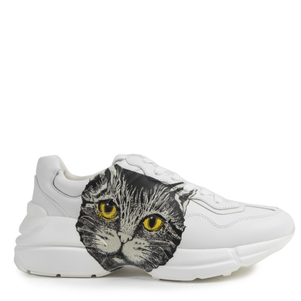 Gucci Rhyton White Cat Sneakers - size 36 Labellov Buy and Sell ...