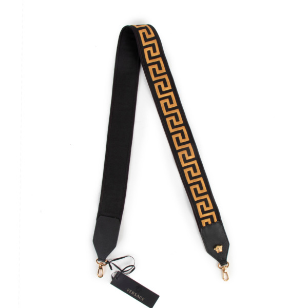 Versace Black Greca-Detail Shoulder Strap Labellov Buy and Sell ...