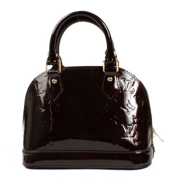 Louis Vuitton Amarante Monogram Vernis Alma BB Labellov Buy and Sell Authentic Luxury