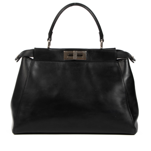 Fendi Black Leather/Python Peekaboo Monster Bag Labellov Buy and Sell ...