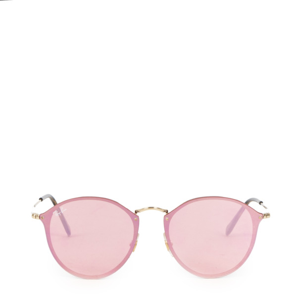 Ray Ban Pink Blaze Round Sunglasses Labellov Buy and Sell Authentic Luxury
