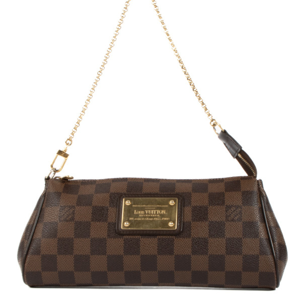 Louis Vuitton Damier Ebene Canvas Eva Chain Crossbody Bag Labellov Buy ...