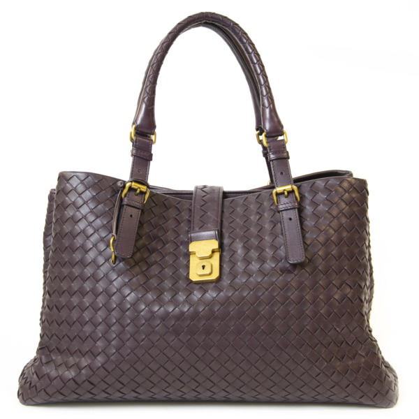 Bottega Veneta Purple Roma Bag Intrecciato Labellov Buy and Sell ...