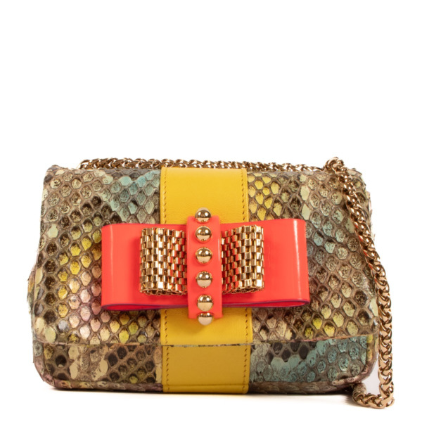 Christian Louboutin Python Sweet Charity Mini Crossbody Bag Labellov ...