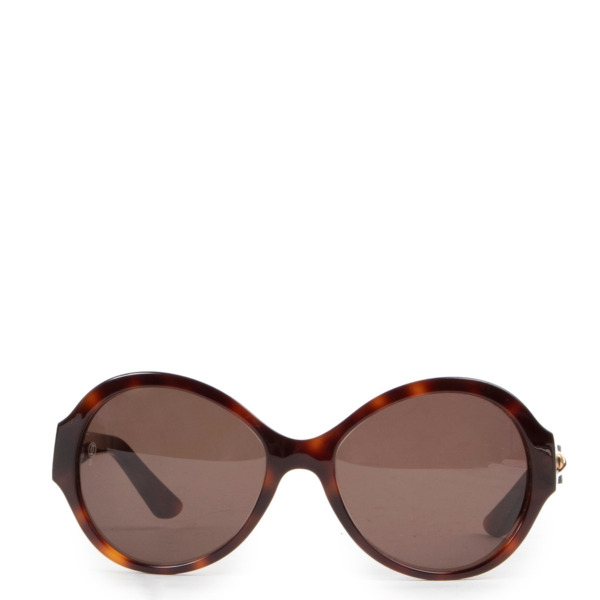 Cartier Brown Sunglasses Labellov Buy and Sell Authentic Luxury