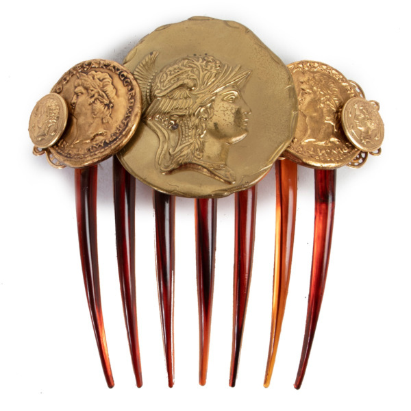 Dolce & Gabbana Gold-tone Coin Tortoise Hair Pin Labellov Buy and Sell ...