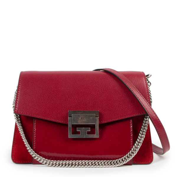 Givenchy Red GV3 Small Crossbody Bag Labellov Buy and Sell Authentic Luxury