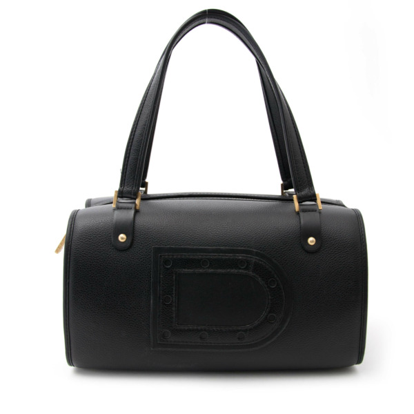 Delvaux Black Astrid Boston PM Bag Labellov Buy and Sell Authentic Luxury