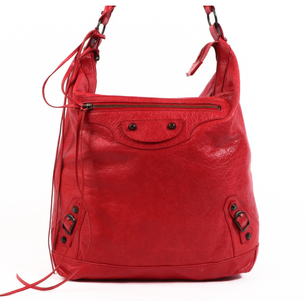Balenciaga Coquelicot Red Day Shoulder Bag Labellov Buy and Sell ...