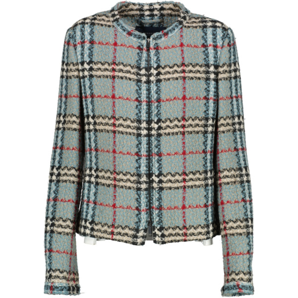 Burberry London Blue Check Jacket - Size 42 (EU) Labellov Buy and Sell ...