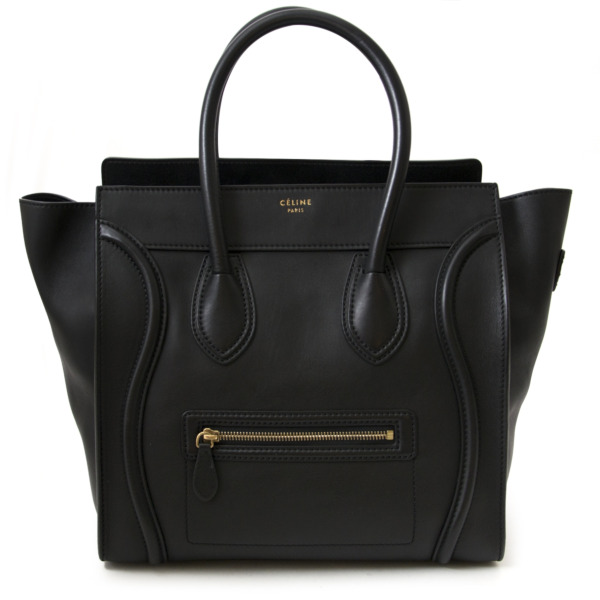 Céline Black Mini Luggage Bag Labellov Buy and Sell Authentic Luxury