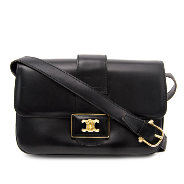 Céline Black Box Bag Labellov Buy and Sell Authentic Luxury