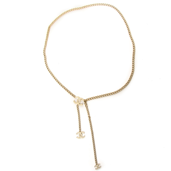 Chanel Gold Chain Link Belt Labellov Buy and Sell Authentic Luxury