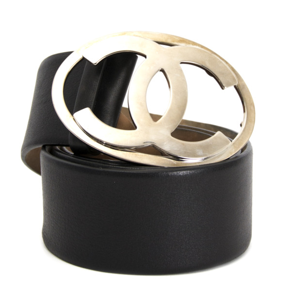 Chanel Black CC Belt Labellov Buy and Sell Authentic Luxury