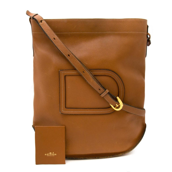 Delvaux Le Pin Camel Leather Bag Labellov Buy and Sell Authentic Luxury