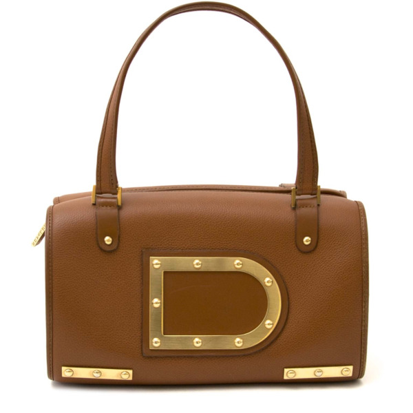Delvaux Astrid Boston Cognac PM Labellov Buy and Sell Authentic Luxury