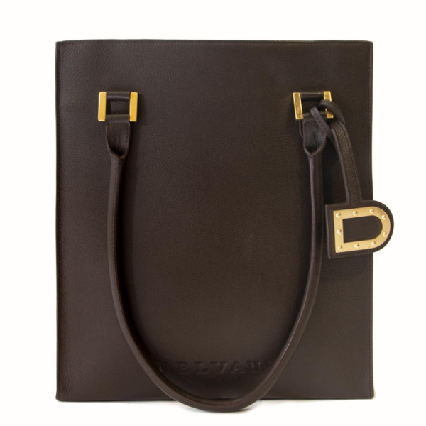 Delvaux Jeff Brown Leather Bag Labellov Buy and Sell Authentic Luxury