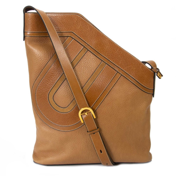 Delvaux Brown Leather Bistrot Shoulder Bag Labellov Buy and Sell ...