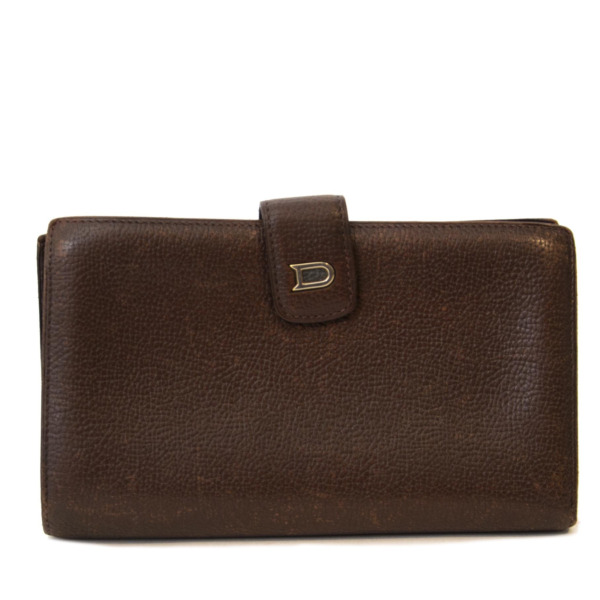 Delvaux Brown Leather Wallet Labellov Buy and Sell Authentic Luxury