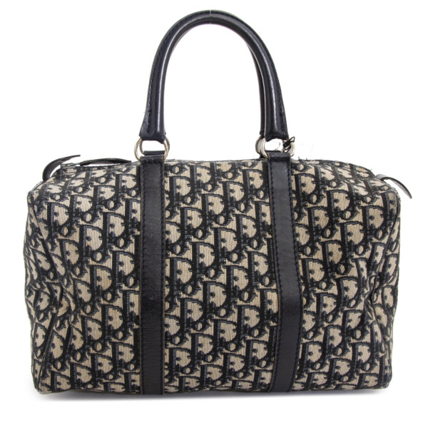 Dior Monogram Boston Trotteur Bag Labellov Buy and Sell Authentic Luxury
