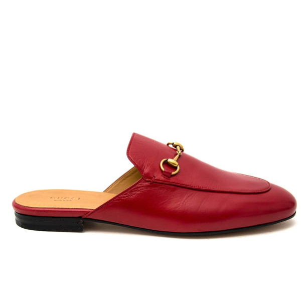 *NEVER WORN* Gucci Red Horsebit Leather Loafer - Size 41 Labellov Buy ...