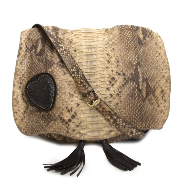 Gucci Python Messenger Bag Labellov Buy and Sell Authentic Luxury