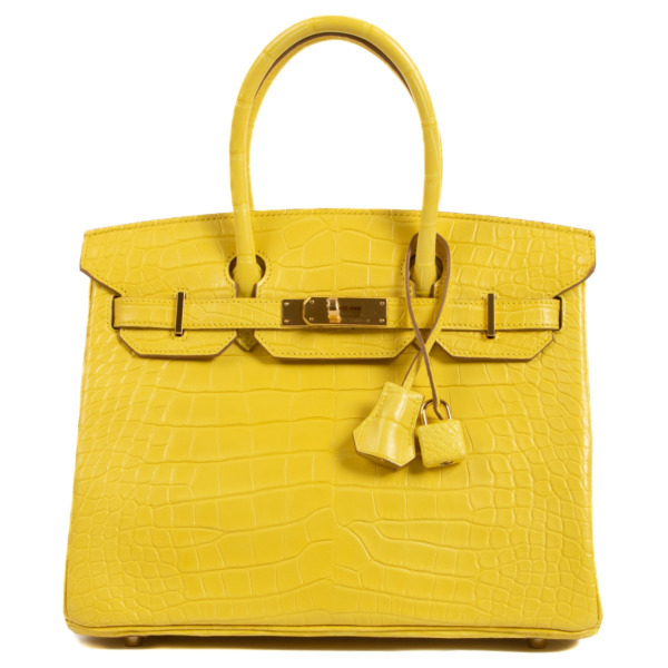 Hermès HSS Birkin 30 Mimosa Alligator Mat Gold Hardware Labellov Buy ...