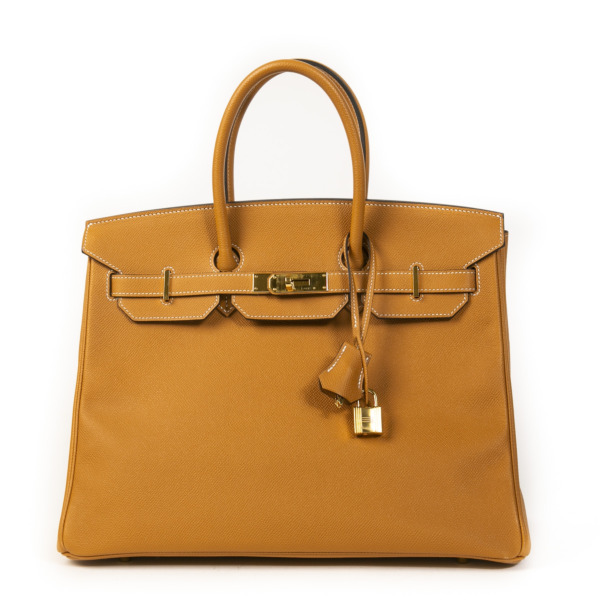 100% authentic Hermès Birkin 35 Caramel Epsom GHW Labellov Buy and Sell ...