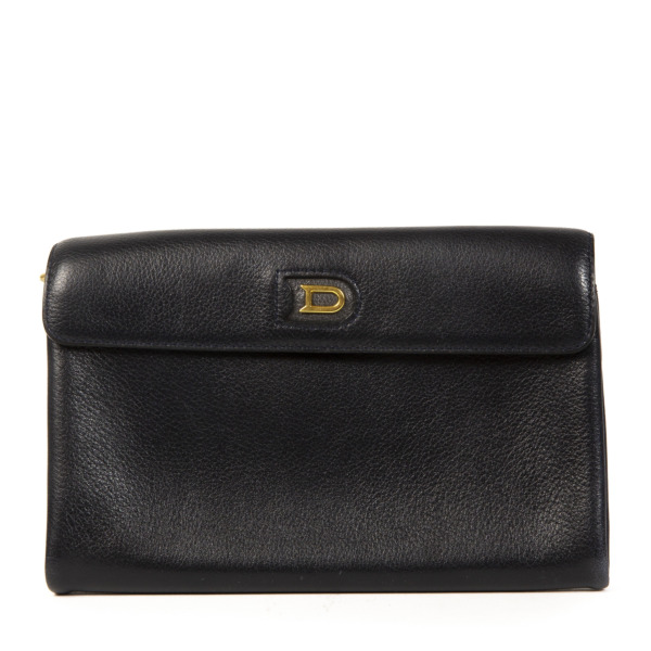 Delvaux Blue Leather Wallet Labellov Buy and Sell Authentic Luxury