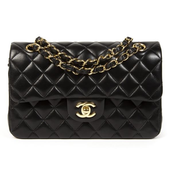 Chanel Small Black Classic Flap Bag GHW Labellov Buy and Sell Authentic ...