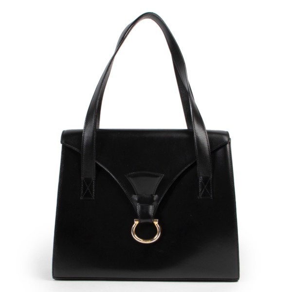Celine Black Shoulder Bag Labellov Buy and Sell Authentic Luxury