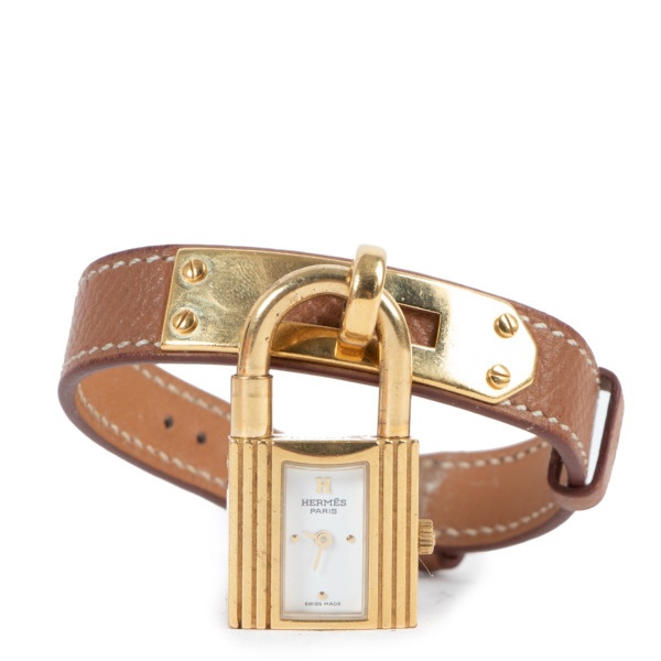Hermès Vintage Kelly Gold Plated Watch Labellov Buy and Sell Authentic ...