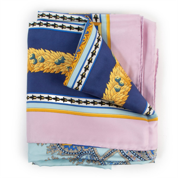 Versace Vintage Canova Large Square Silk Scarf Labellov Buy and Sell ...