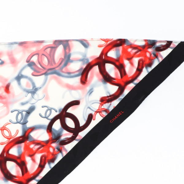 Chanel CC Multicolour Slik Scarf Labellov Buy and Sell Authentic Luxury