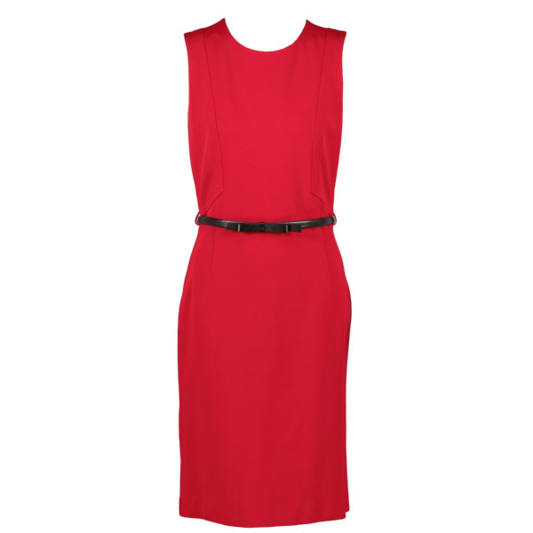 Gucci Red Belted Mid-length Dress - Size M Labellov Buy and Sell ...