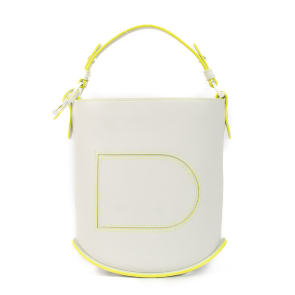 Delvaux Optic/Lime Box Calf Pin Mini Bucket Labellov Buy and Sell ...