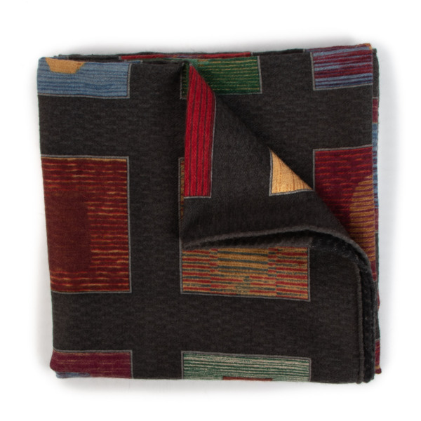 Delvaux D Logo Wool Blend Scarf Labellov Buy and Sell Authentic Luxury