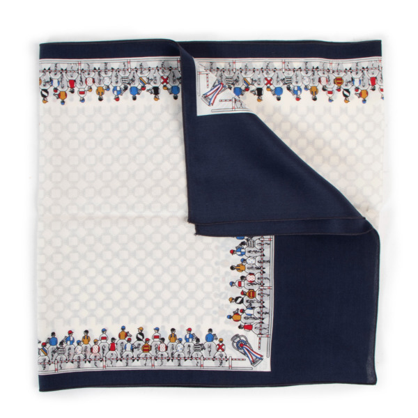 Celine Vintage Horse Racing Silk Scarf Labellov Buy and Sell Authentic ...