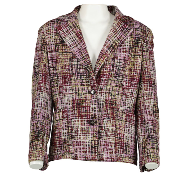 Chanel Spring 1998 Purple Tweed Jacket - FR36 Labellov Buy and Sell ...