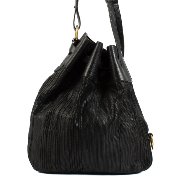 Delvaux Black Toile de Cuir Catogan Bag Labellov Buy and Sell Authentic ...