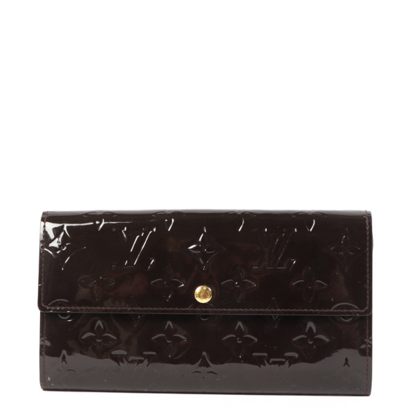 Louis Vuitton Sarah Terre d'Ombre Monogram Vernis Wallet Labellov Buy ...
